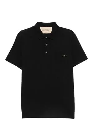 Valentino Garavani Vgold Cotton Polo Shirt - Multicolor