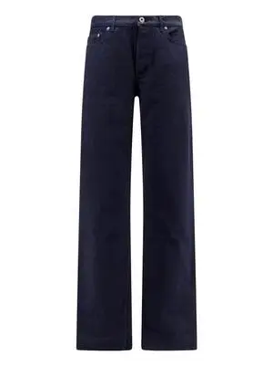 Dior Cotton Jeans With All-over Oblique Motif - Multicolor