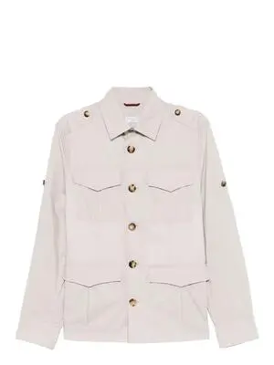 Brunello Cucinelli Cotton And Nylon Water-resistant Jacket - Multicolor