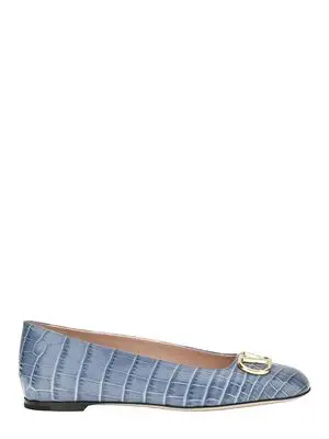 Valentino Garavani Vlogo Signature Ballerinas - Blue