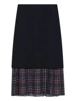 Dries Van Noten Midi Skirt - Blue