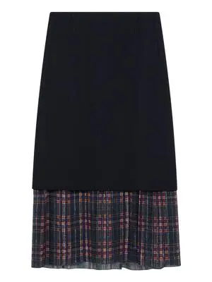Dries Van Noten Midi Skirt - Blue