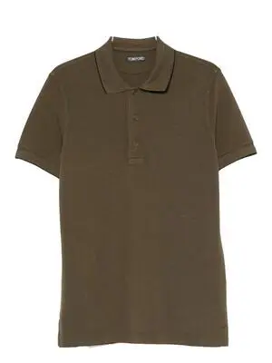 TOM FORD Piquet Cotton Polo Shirt - Multicolor