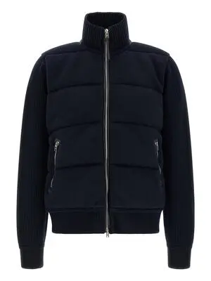 TOM FORD Virgin Wool Padded Jacket - Blue