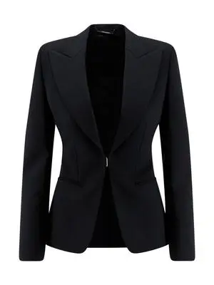Gucci Technical Wool Blazer - Black