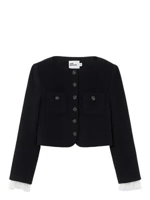 SELF-PORTRAIT Button Down Jacket - Multicolor