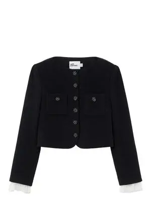 SELF-PORTRAIT Button Down Jacket - Multicolor
