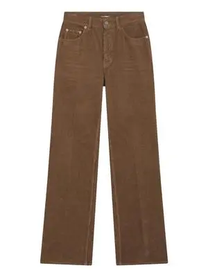 Saint Laurent Corduroy Trousers - Brown