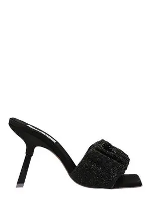 SEBASTIAN MILANO Cher Satin Mules - Black