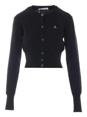 VIVIENNE WESTWOOD Bea Cropped Cardigan - Black