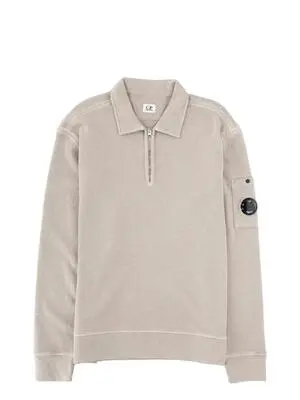 C.P. COMPANY Felpa Con Colletto Polo E Zip - Multicolor