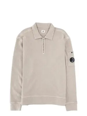 C.P. COMPANY Felpa Con Colletto Polo E Zip - Multicolor