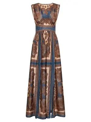 Zimmermann Paisley-print Silk Habotai Mahon Maxi Dress - Multicolor