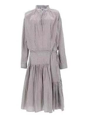 Dries Van Noten Abito Lungo Denvo - Multicolor