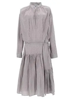 Dries Van Noten Striped Long Dress - Multicolor
