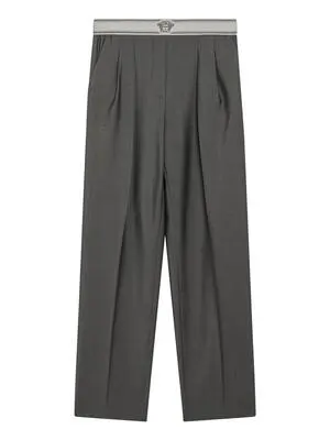 Versace Mohair Wool Trousers - Gray