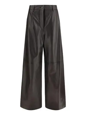 P.A.R.O.S.H P.A.R.O.S.H. Wide Leg Leather Pants