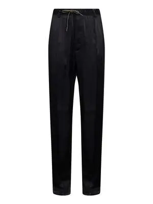 MAISON MARGIELA Satin Drawstring Trousers - Multicolor