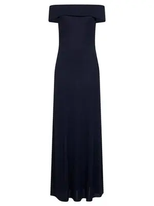 Alaïa Fluid Jersey Off-the-shoulder Dress - Multicolor
