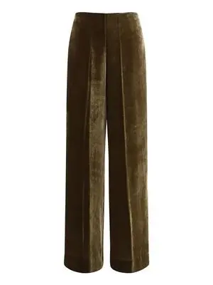 P.a.r.o.s.h Velvet Palazzo Pants - Brown