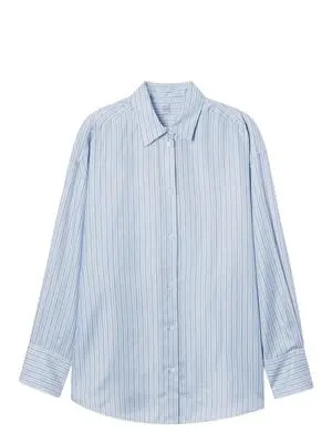 TOTEME Striped Silk Shirt - Multicolor