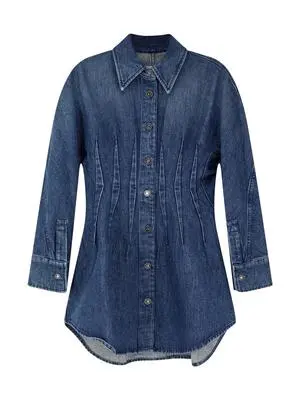 Givenchy Denim Chemisier Dress - Multicolor