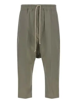 Rick Owens Rick Owens Men 'Drawstring Cropped' Pants Gray