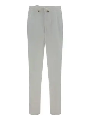 Brunello Cucinelli Linen Pants - White
