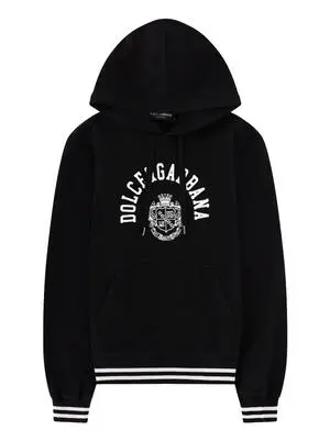 Dolce & Gabbana Felpa Con Logo - Black