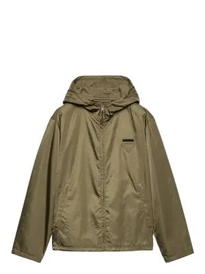 Prada Re-nylon Hooded Blouson Jacket - Green