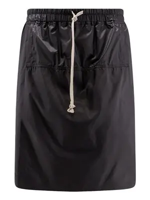 Moncler Rick Owens Kiltshorts With Drawstring - Black