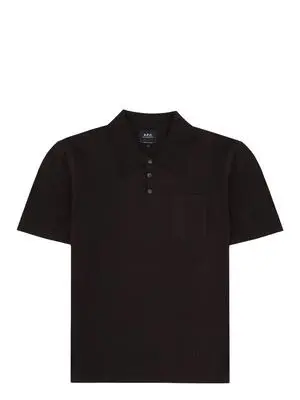 A.p.c. A.P.C. Men Polo Con Taschino Brown