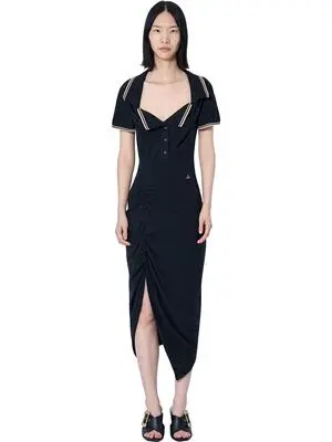 VIVIENNE WESTWOOD Long Monday Pulling Midi Dress - Black