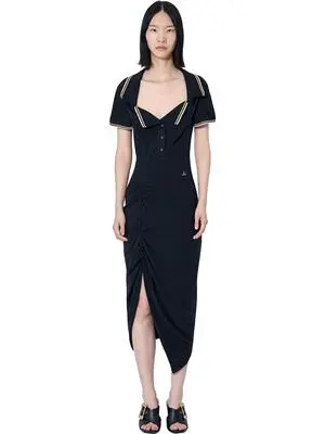VIVIENNE WESTWOOD Long Monday Pulling Midi Dress - Black