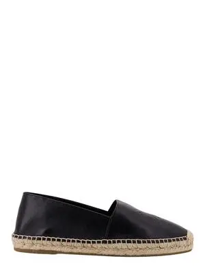 Celine Leather Espadrilles With Triomphe Detail - Multicolor