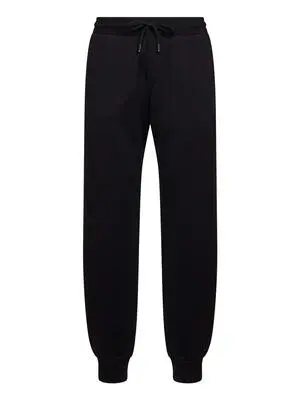 Dolce & Gabbana Black Cotton Fleece Embroidered Sweatpants - Multicolor
