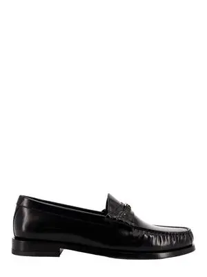 Celine Luco Leather Loafers - Multicolor