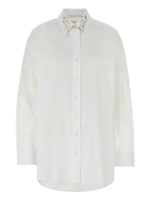 Givenchy Poplin Oversize Shirt - White