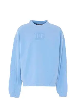 Dolce & Gabbana Dg Patch Sweatshirt - Blue