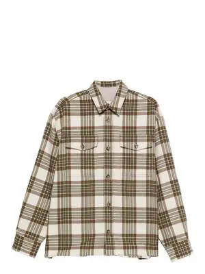 AMI Paris Wool Checked Overshirt - Multicolor