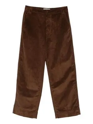 AMI Paris Straight-leg Velvet Trousers - Multicolor