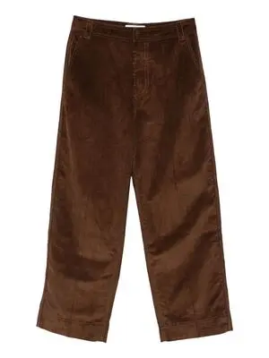 AMI Paris Straight-leg Velvet Trousers - Multicolor
