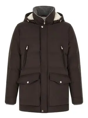 Brunello Cucinelli Quilted Parka - Brown