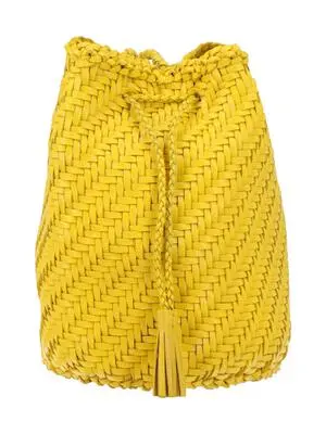 Dragon Diffusion DRAGON DIFFUSION Leather Bucket Bag Yellow