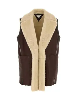 Bottega Veneta Leather Vest - Brown
