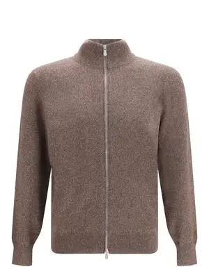 Brunello Cucinelli Cashmere Cardigan - Brown