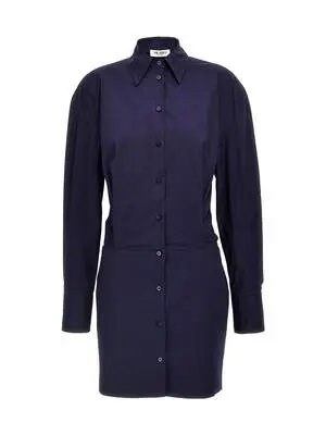 Attico Mini Chemisier Dress - Blue