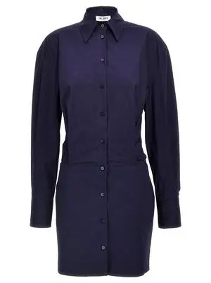 Attico Cotton Mini Dress - Blue