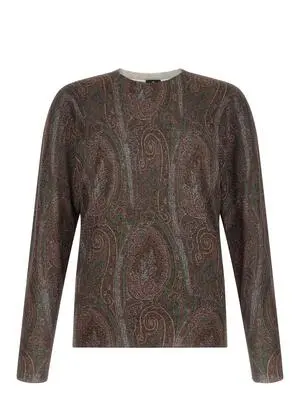 Etro Silk Cashmere Paisley Sweater - Multicolor