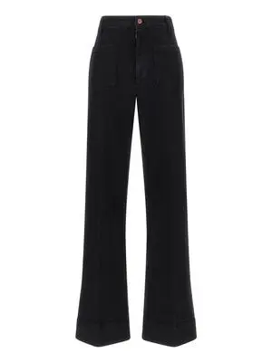 Victoria Beckham Alina Denim Jeans - Black